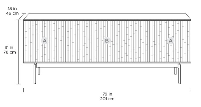 BDI Code 7379 Toasted Walnut Media Cabinet at AV.com