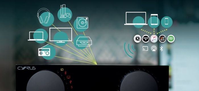 Cyrus ONE Cast Integrated Amplifier, Black at AV.com