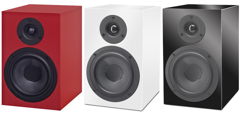 Pro-Ject Juke Box E Speaker Box 5 Turntable Speaker Bundle, Black at AV.com