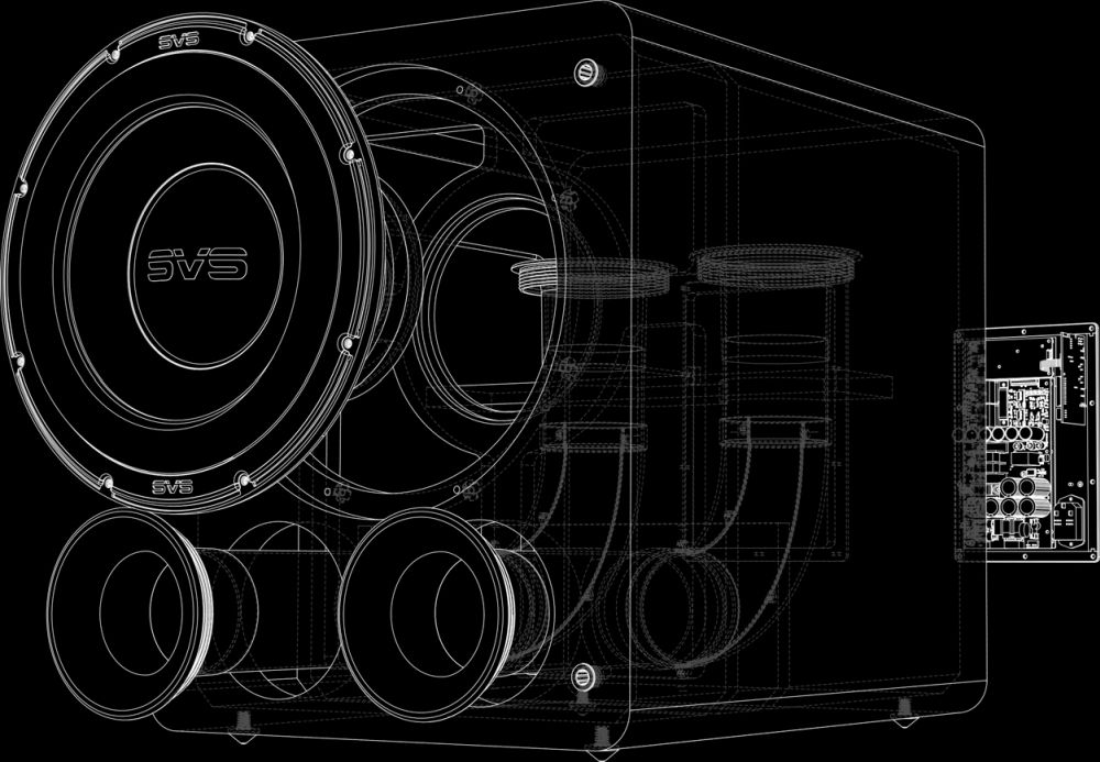 SVS PB3000 Subwoofer, Black Ash at AV.com