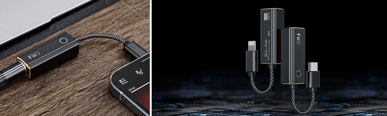 DISC FiiO KA2 Compact Fully Balanced DAC and Headphone Amp, Lightning ...